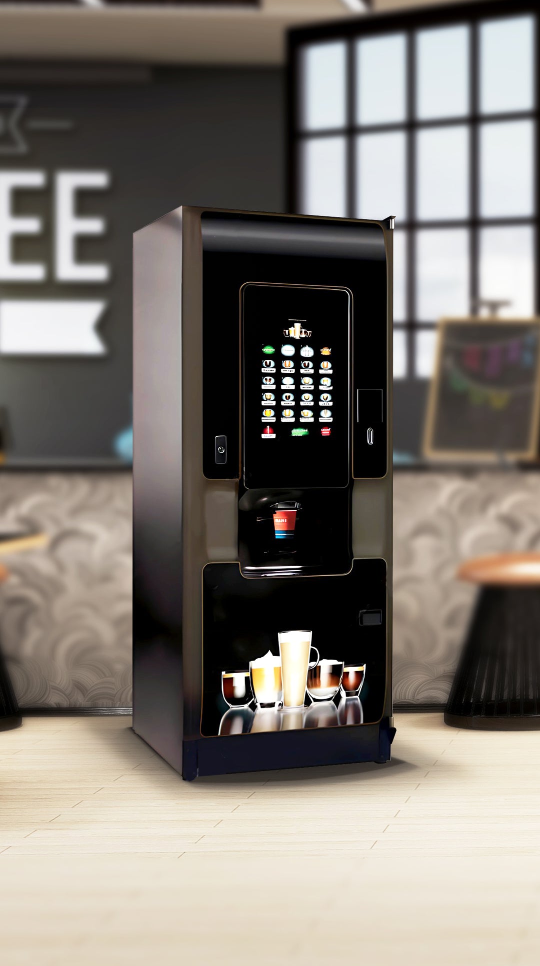Crane CALI Vending Machine - Barista-Quality Beverages – Hessian Coffee ...