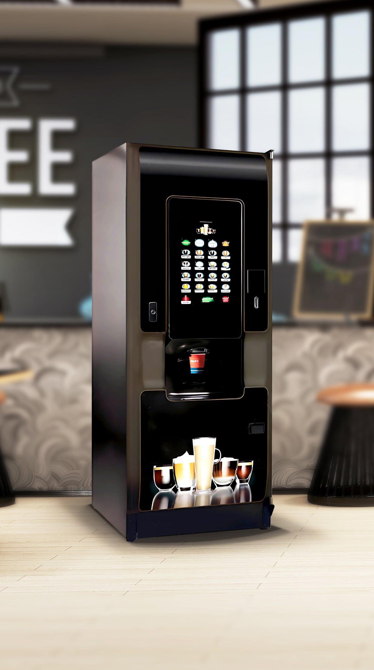 Crane CALI Vending Machine - Barista-Quality Beverages – Hessian Coffee ...